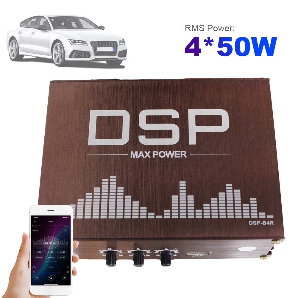 4x50W Car DSP Digital Audio Processor DSP Car Power Amplifier Car DSP ...