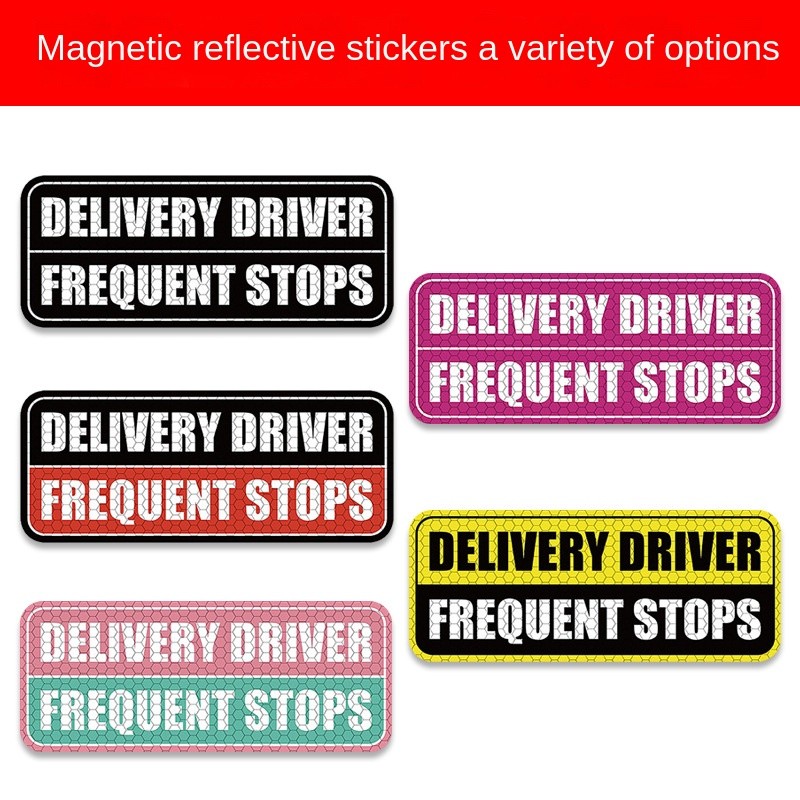 Novice Car Sticker Car Magnetic Sticker Bumper Reflective Magnetic ...