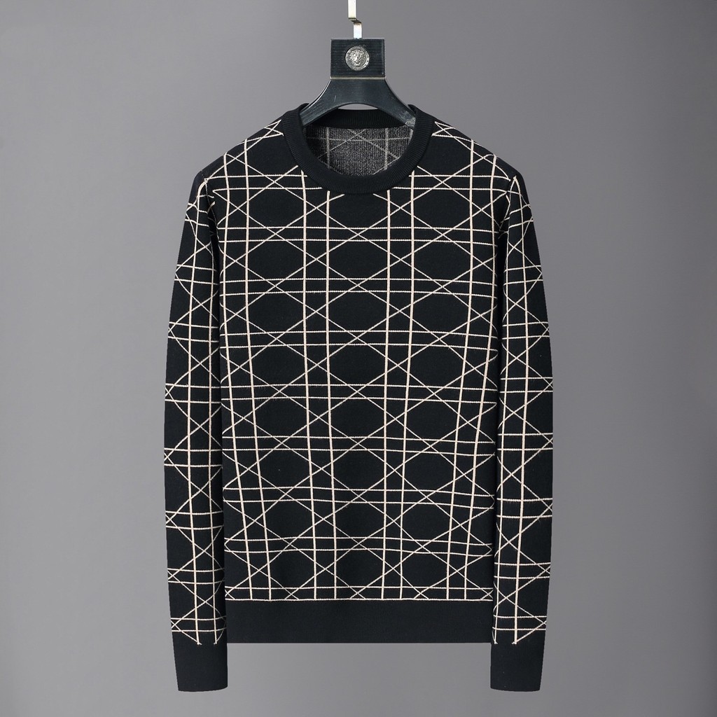 Versace6061 New Style Sweater Base Autumn Winter Men's Pullover Knit ...