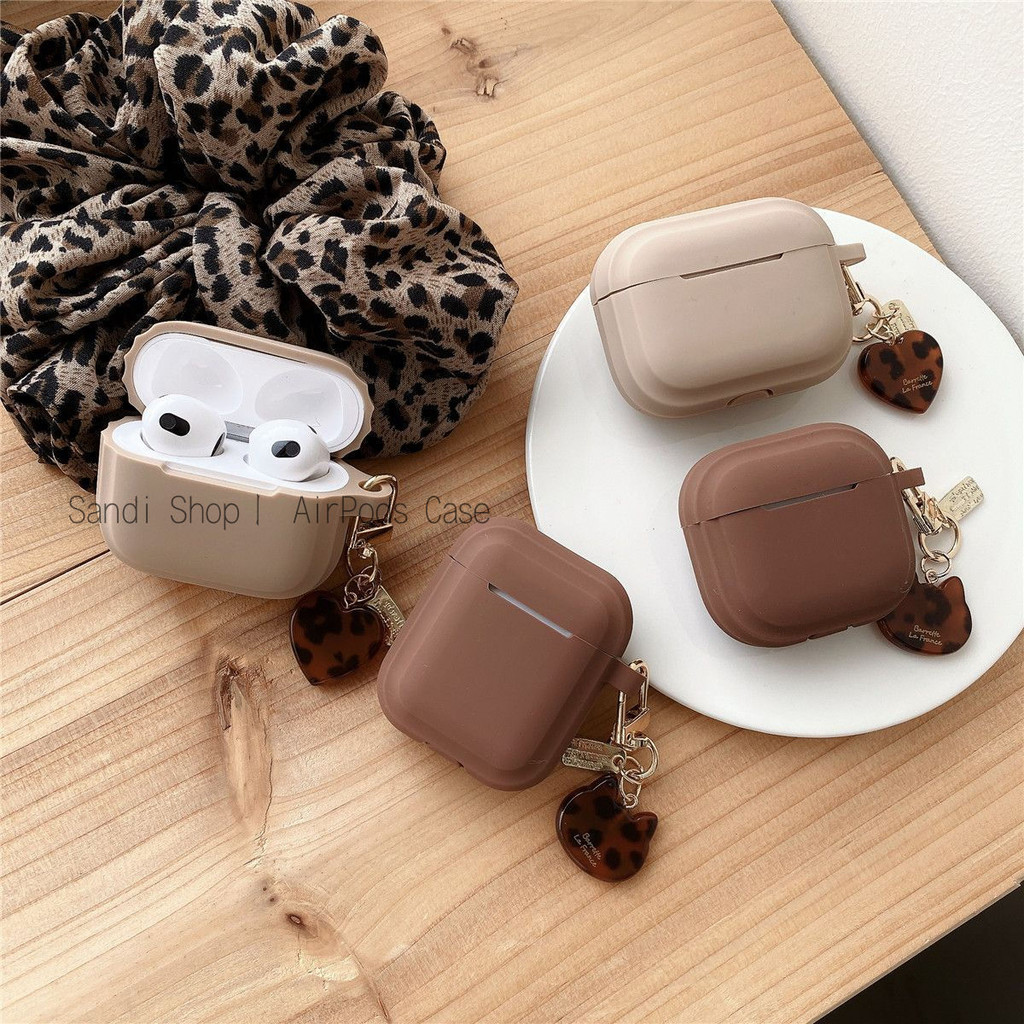 Simple Wave Brown Leopard BowAirPods 4 Case AirPods Case For AirPods 1 ...