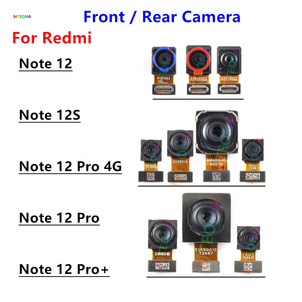 Front Back Camera For Xiaomi Redmi Note 12 Pro Plus 4G 5G 12S Note12 ...