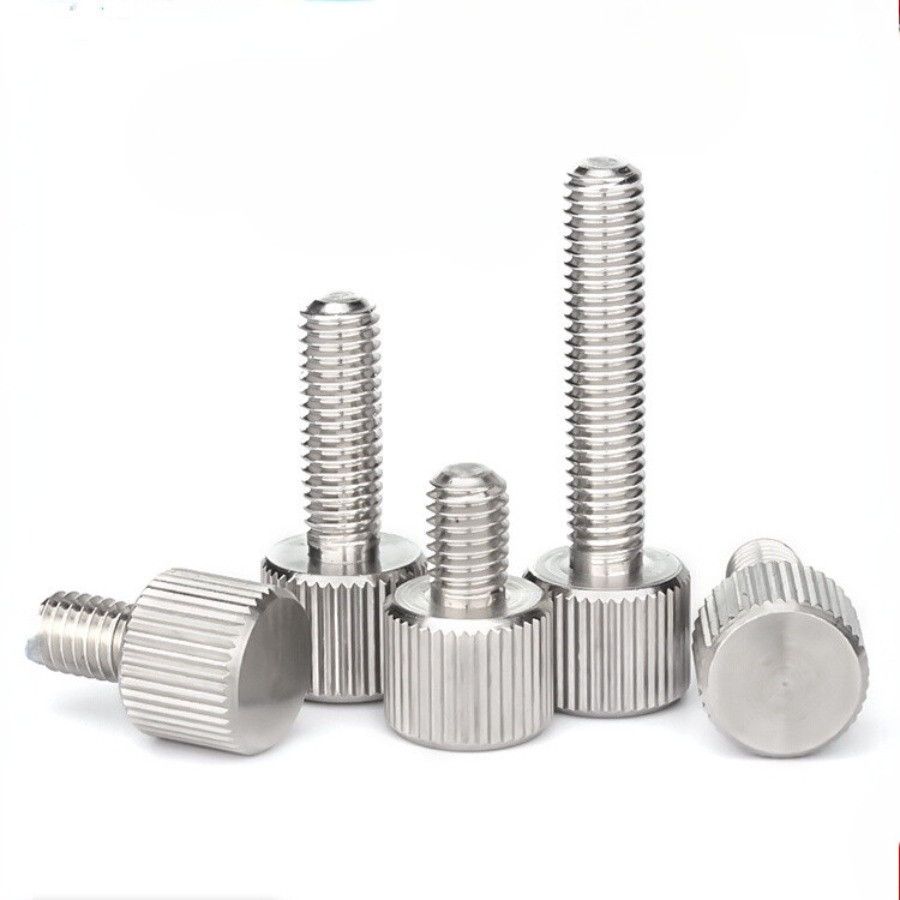 304 Stainless Steel Knurled Hand Screw Bolt M2/M2.5/M3/M4/M5/M6/M8 ...