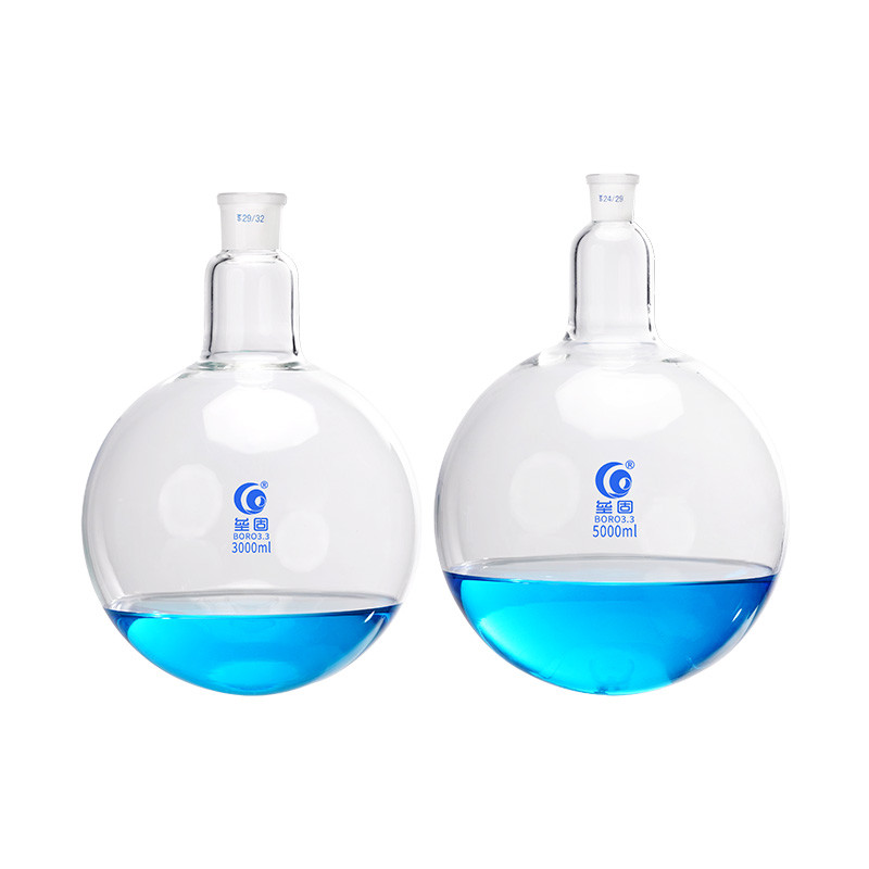 Single Mouth Round Bottom Flask Standard Frosted Mouth High Temperature ...