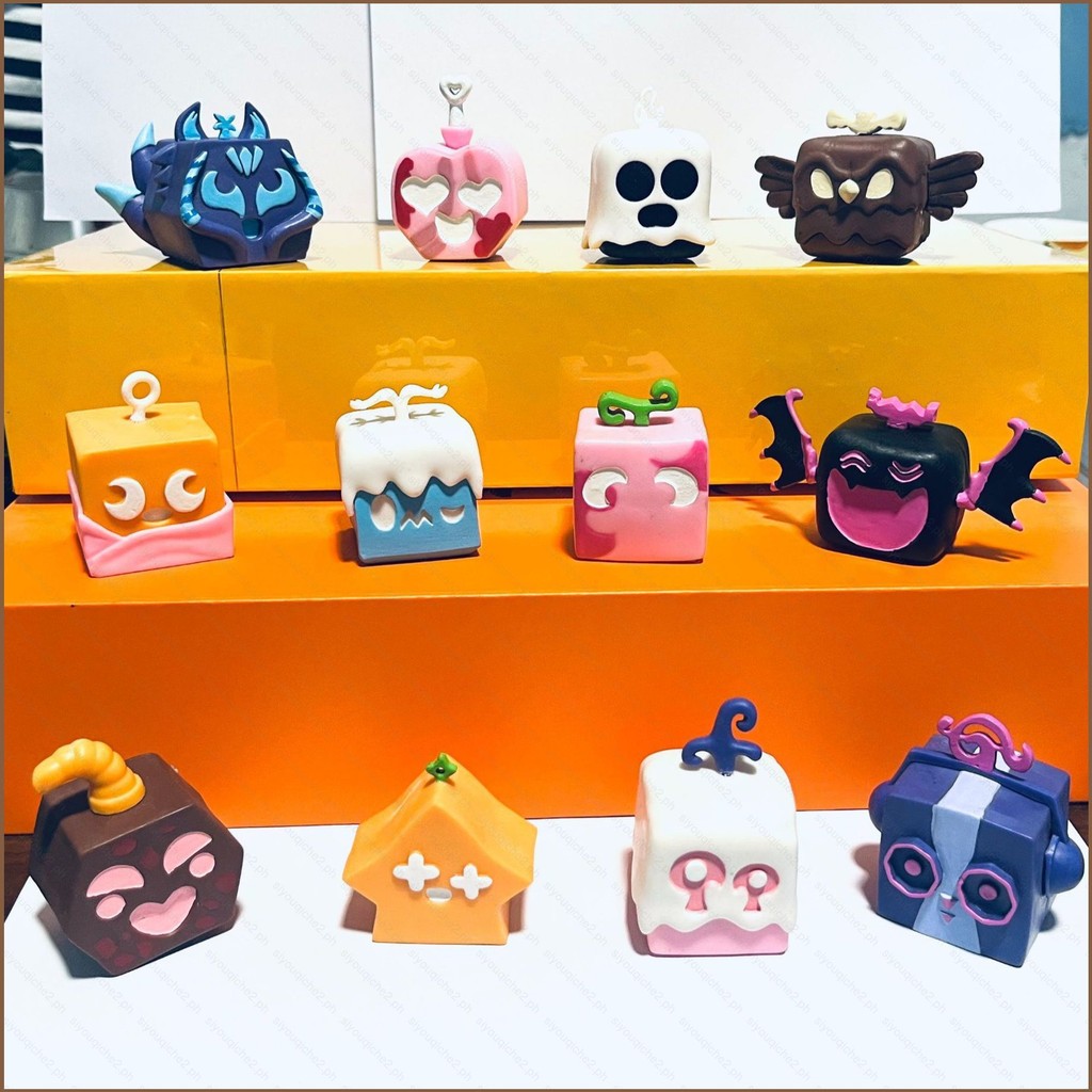 sy 12pcs Blox fruits Action Figure Ghost Sound Love Rubber Shadow Model ...