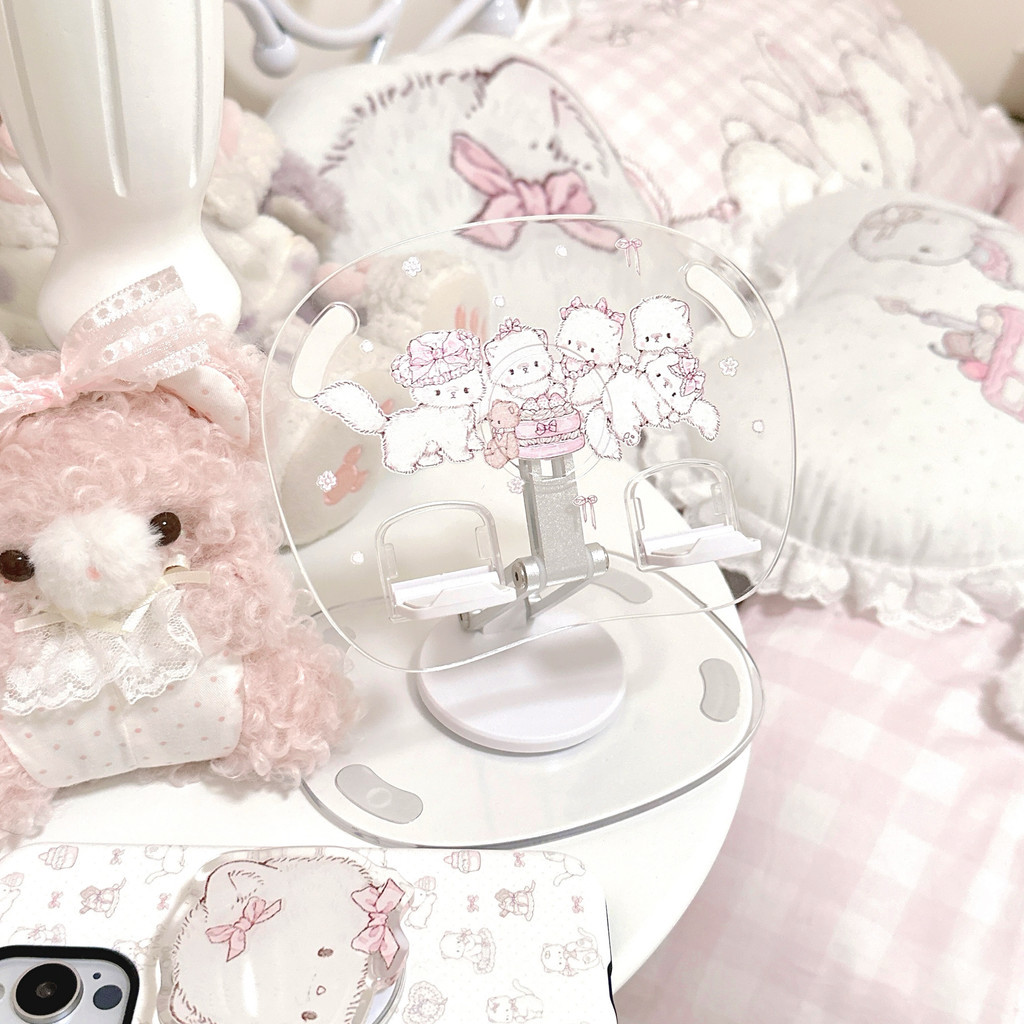 Cute Kitten Tablet Stand Acrylic Printing Stand Adjustable Angle ...