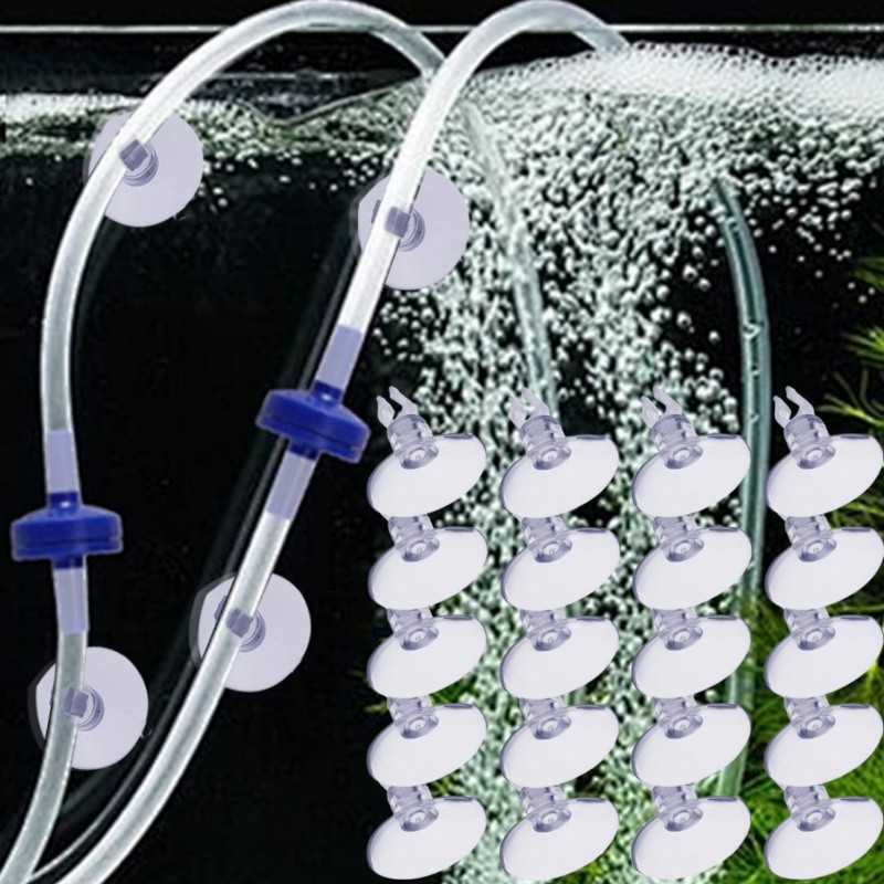 20/40/80Pcs Fish Tank Sucker Fixing Clamps - Aquarium Suction Cups with ...