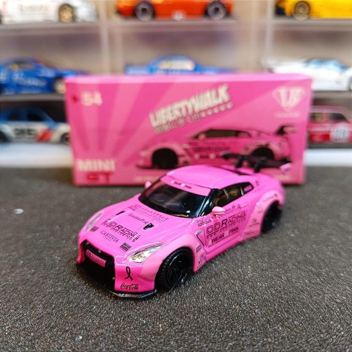 Best MINI GT 54 NISSAN GTR R35 WEAR IT PINK BREAST CANCER AWARNESS ...