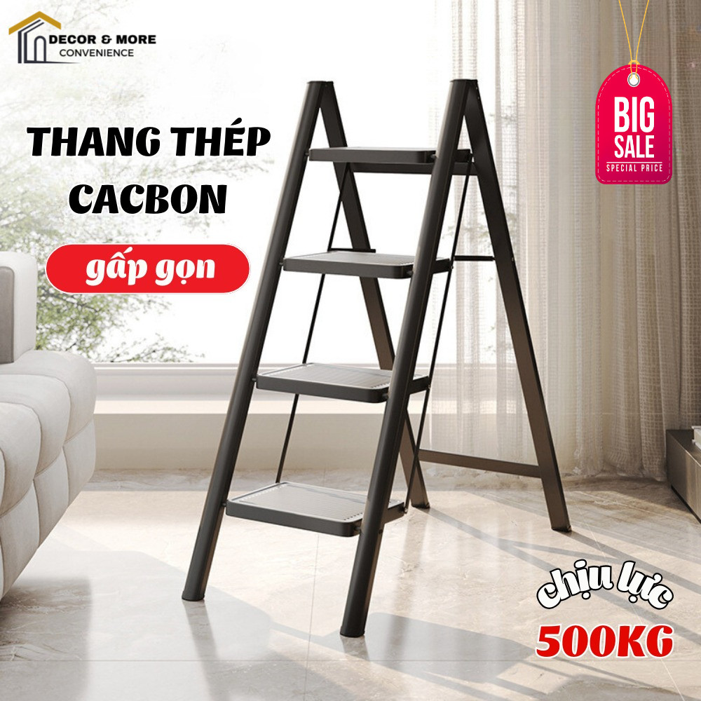 DECOR smart folding ladder made of thick carbon steel, 2, 3, 4 tier ...