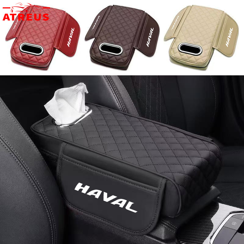 Haval Car Center Console Cushion Pad Storage Bag With Tissue Box ...