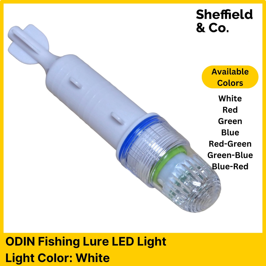 ODIN Electronic Fishing LED Light, Torpedo Type (White/Red/Green/Blue ...