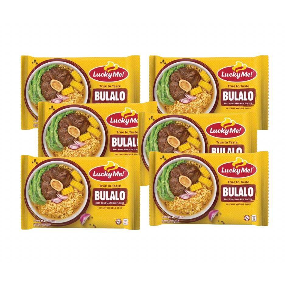 #10 Lucky Me Bulalo Noodles 6pcs | Shopee Philippines