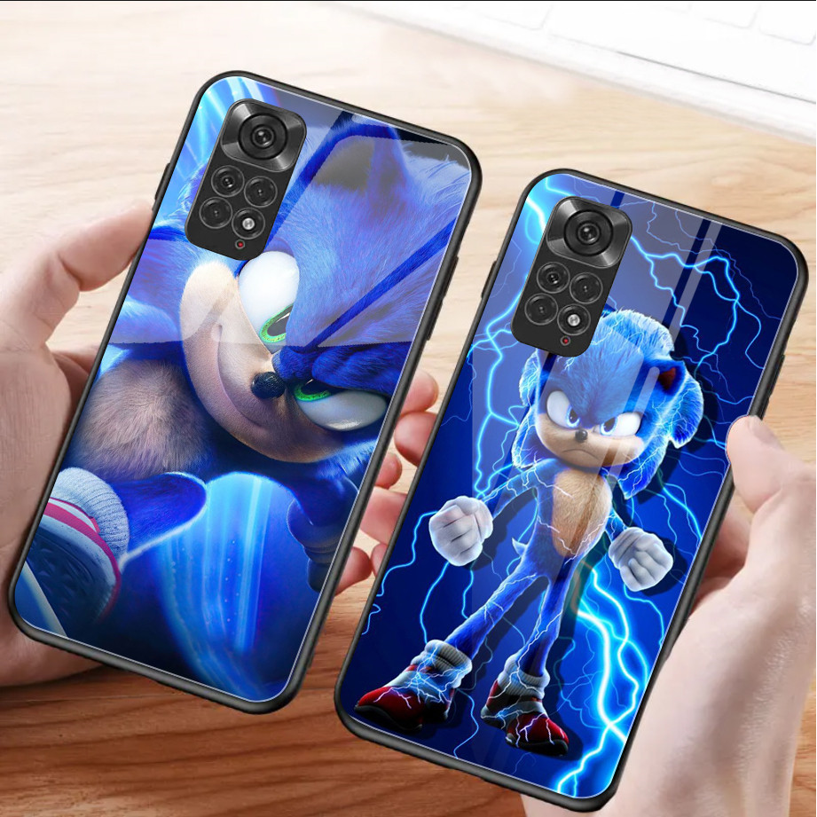 sonic the hedgehog 02 Tempered Glass Phone Case For Xiaomi Redmi Note ...