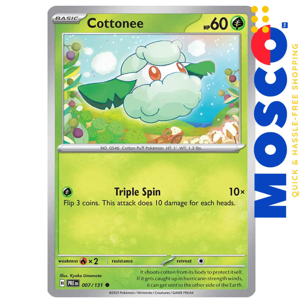 Cottonee - 007/131 Prismatic Evolutions | Pokemon TCG | Shopee Philippines