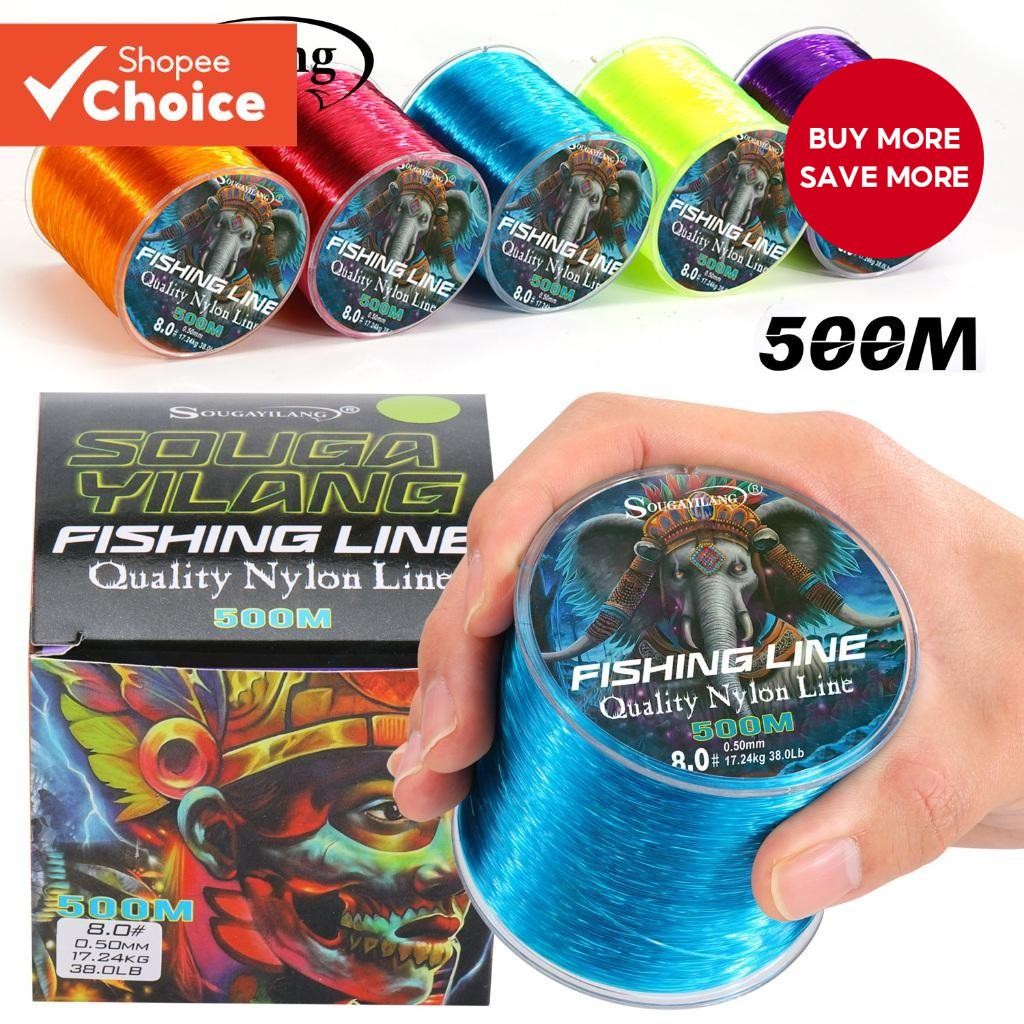 Sougayilang Super Strong Nylon Fishing Line 7-38lb 500M Monofilament ...