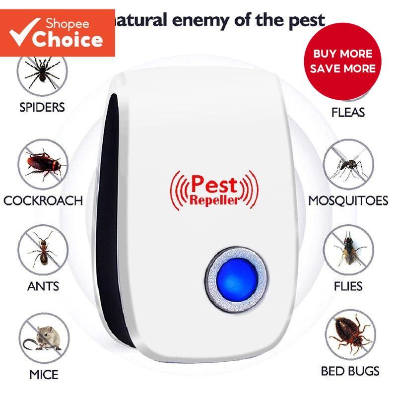Electronic Ultrasonic Pest Reject Bug Mosquito Cockroach Mouse Killer ...