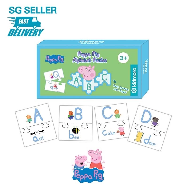 Kidmoro Peppa Pig Alphabet Puzzle, Learn your Kids Alphabet with Peppa ...