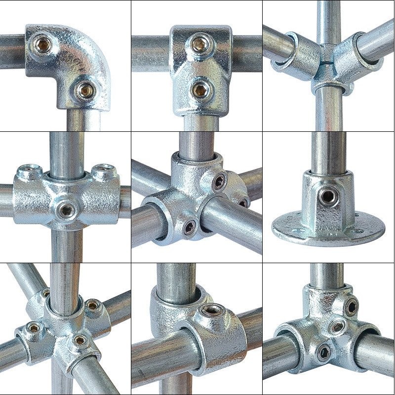 Connector Fasteners for Building Frame2Galvanized Steel Pipe Fixing ...