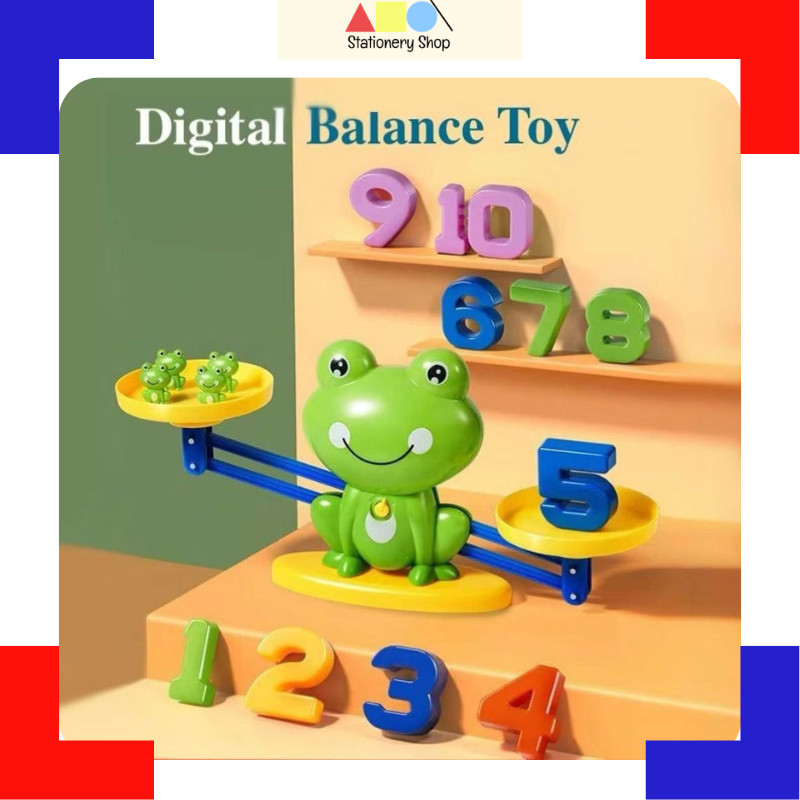 Educational Toys Frog Balance Scale Mathematic Games Kid Children ...