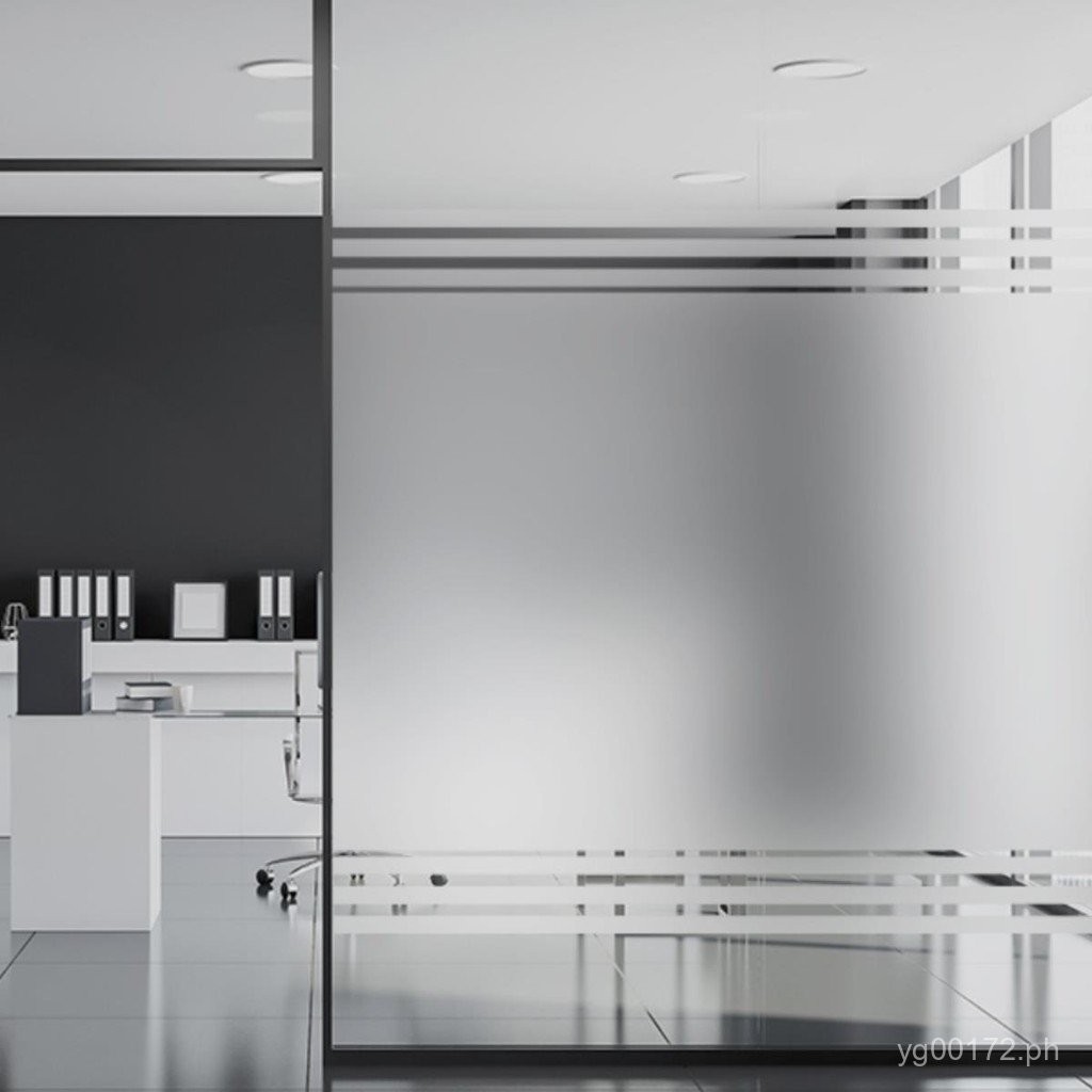 Glass Door Self-Adhesive Glass Sticker Partition Frosted Office Stripe ...