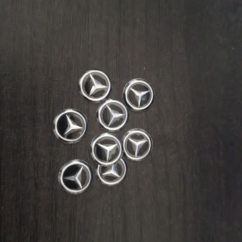 Mercedes Benz key label, key car logo 14mm | Shopee Philippines