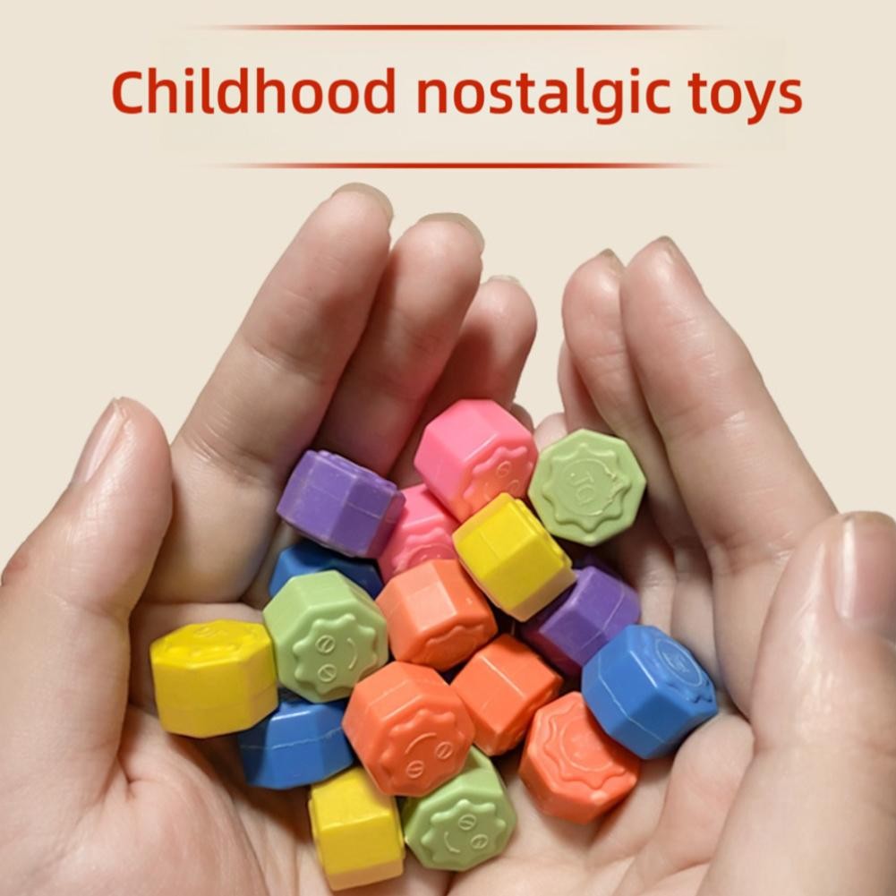 9pcs/box Gonggi Game Korean Traditional Game Catch Stone Toy Jack Stone ...