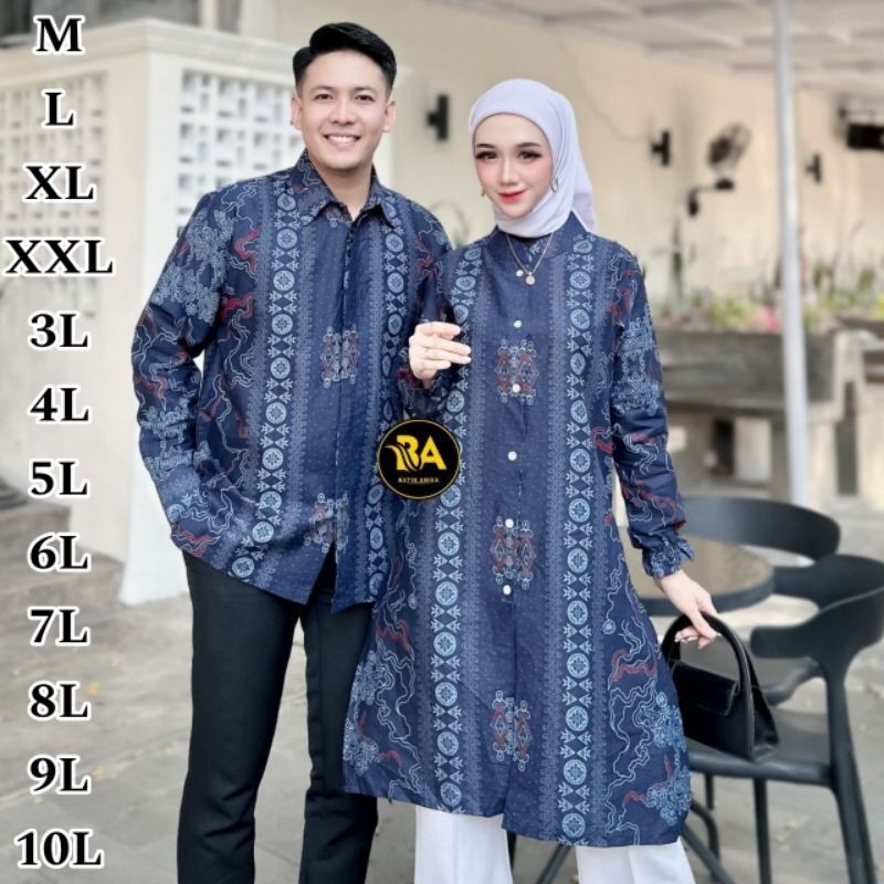 KEMEJA Batik tunic tops-JUMBO BATIK shirts tunic BATIK COUPLE JUMBO ...