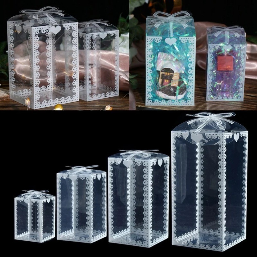 10pcs PVC Box Clear Box Acetate Box for Gift Transparent Box Plastic ...