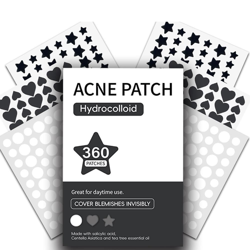 Black Mild Non-irritating Acne Pimples Patches 360pcs/180pcs ...