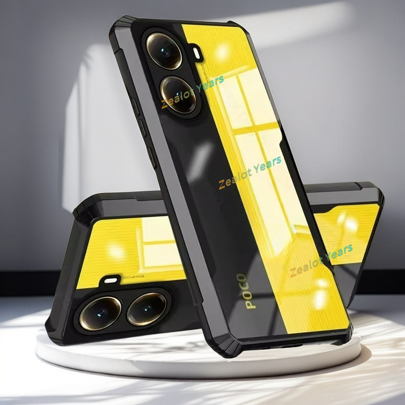 Casing For Poco X7 Pro 5G Pocco X7Pro 2025 Clear Acrylic Silicon Frame ...