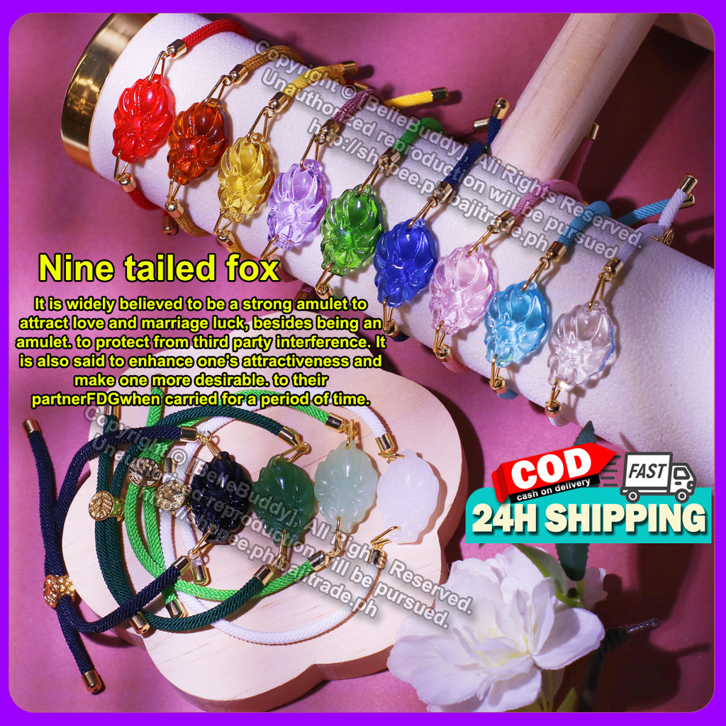 fengshui nine tailed fox queen bracelet original lucky charm 2025 for ...