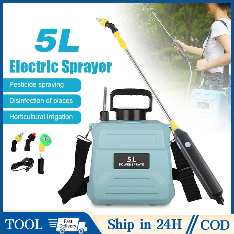 Electric Portable Sprayer 5L Agricultural Sprayer Automatic Garden ...