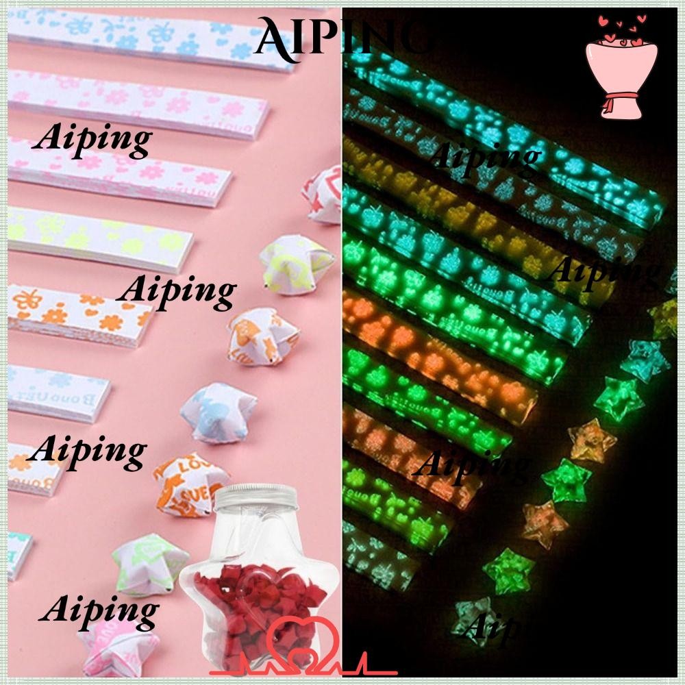 AIPING Paper Strips, Best Wishes Fluorescence Star Star Origami ...