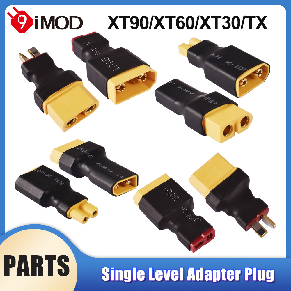 9IMOD 2/4PCS Plug XT60 XT30 XT90 T-plug Male Female Connector Adapters Single Level | Shopee ...