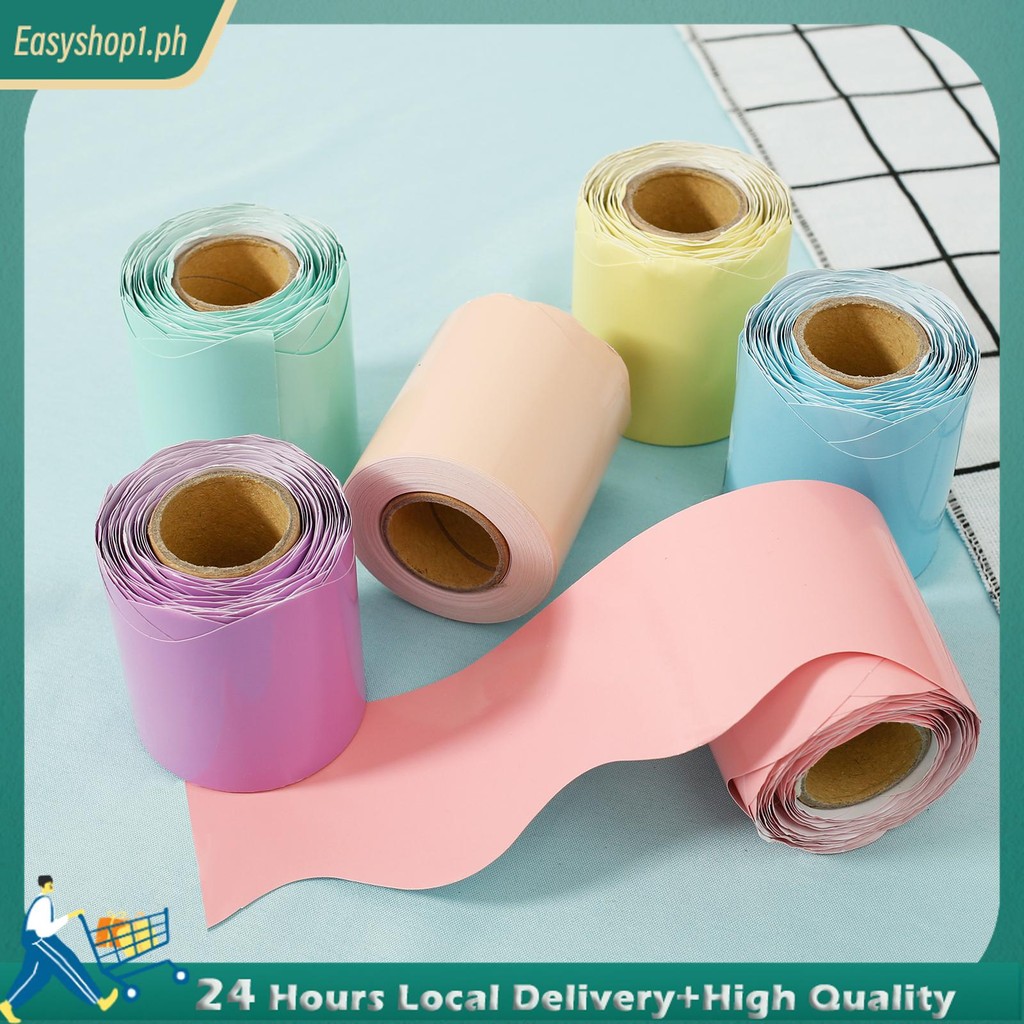 6 Rolls Bulletin Board Borders 196.8 Ft Scalloped Bulletin Border Trim ...