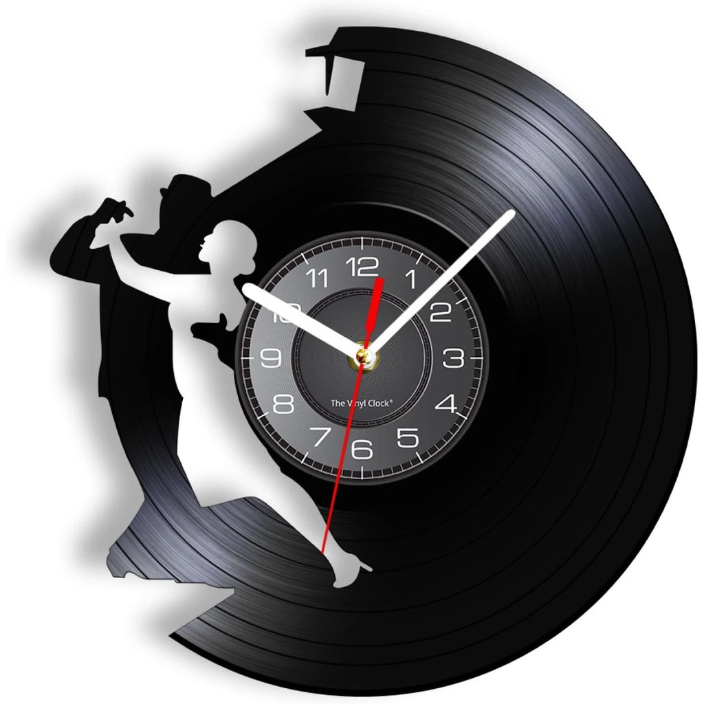 12 inch Wall Clock Ballroom Dancing Wall Art Wall Clock Waltz Vinyl ...