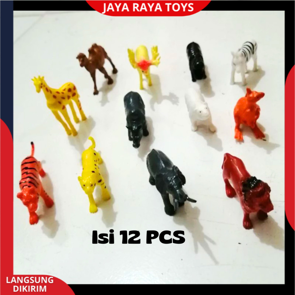 Mini Wild Animal Rubber Animal Toys Wild Animal Children's Educational ...