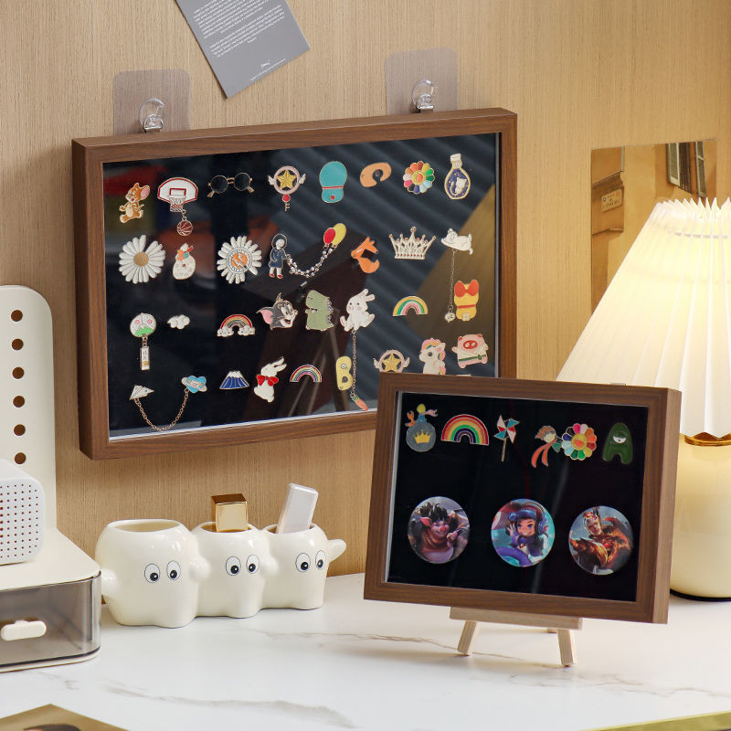 Badge Storage Box Transparent Glass Anti-dust Medal Medal Storage Tidy ...