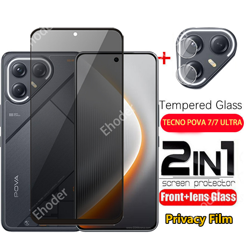 Privacy Tempered Glass For Tecno Pova 7 Ultra 7Ultra 4G 5G 2025 Screen Protector for POVA7 ...