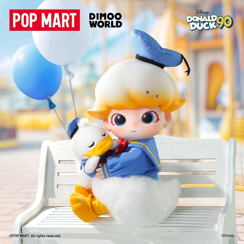 POPMART DIMOO Donald Duck 1/8 Action Figure Cute Doll Gift Decoration ...