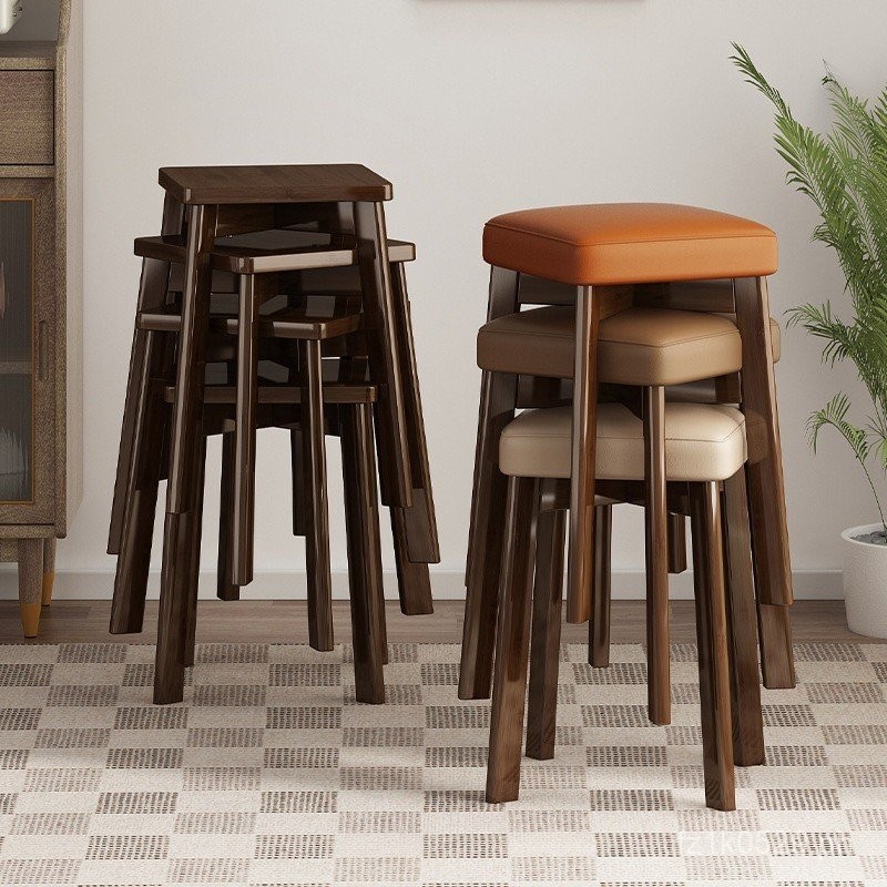 Small Stool Round Stool Home Dining Chair Bar Stool Internet Celebrity ...