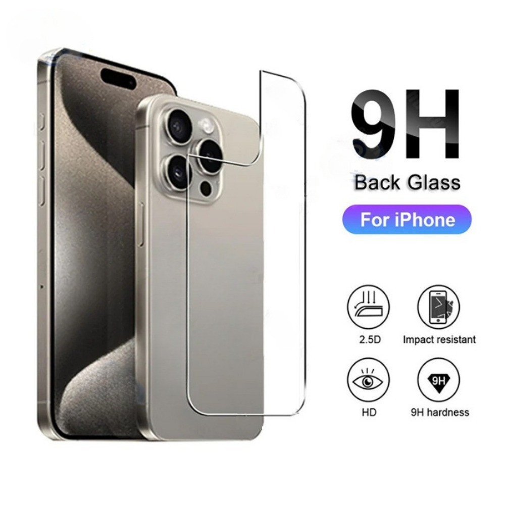 Ultra-Clear Phone Back Tempered Glass Screen Anti-Scratch For iPhone 16 ...