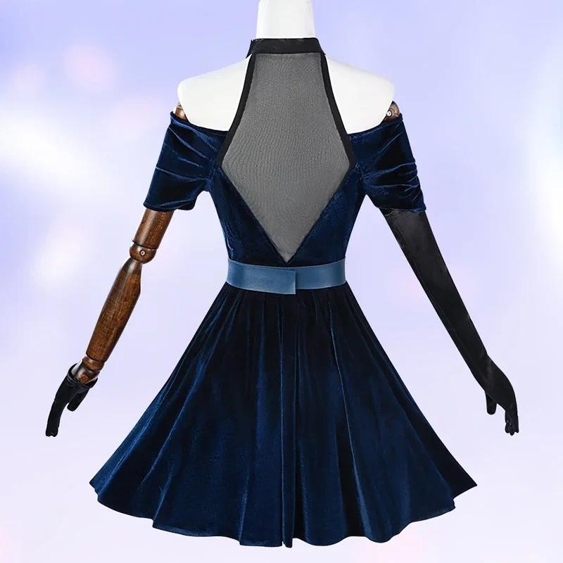 Anime Alien Stage Mizi Cosplay Costume Velvet Skirt Women Dress Stage ...