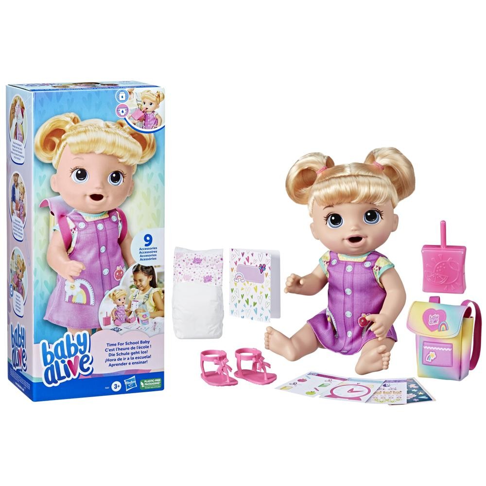 BABY ALIVE TIME FOR SCHOOL Toys Plush Virtual Doll | Shopee Philippines