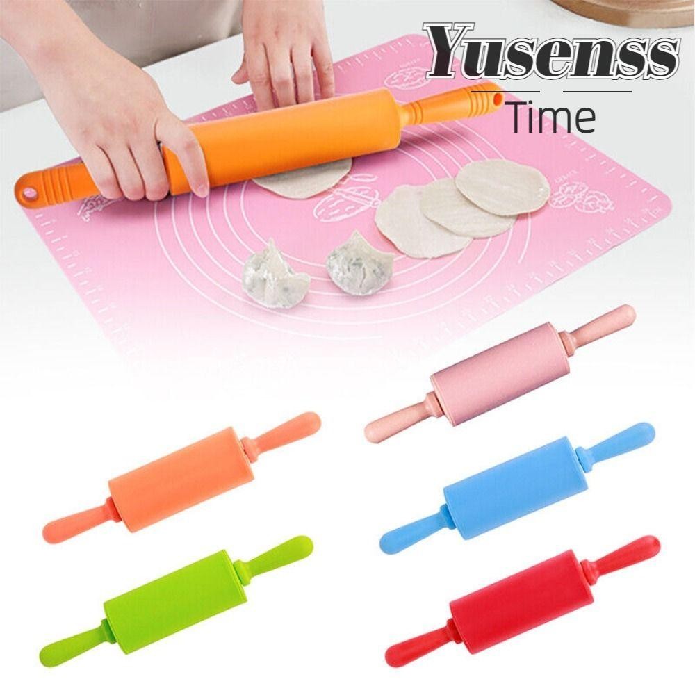 YUSENSS Flour Stick, Non-stick with Plastic Handle Roller Rolling Pin ...