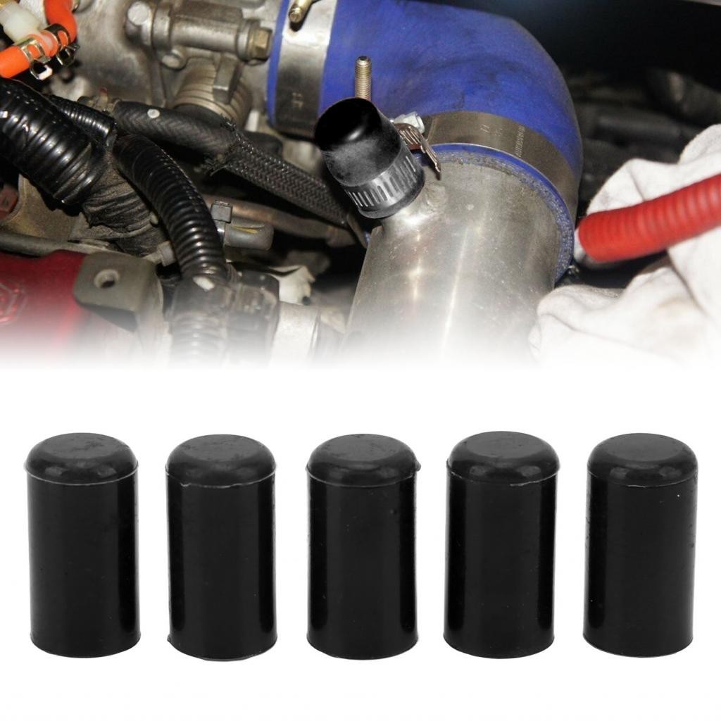 Gugushop 10 Pcs 10mm Automotive Vacuum Hose Cap Silicone Waterproof ...