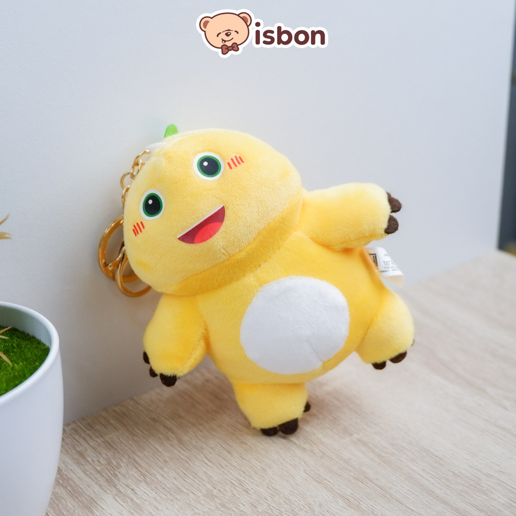 GANTUNGAN DOLL'S PALACE Dino Don Don Yellow Mini Cute Keychain Toy Boy ...