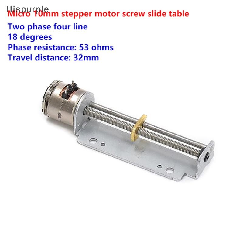 HIS 1PC 2-Phase 4-Wire Mini 10mm Diameter Stepper Stepping Motor 32mm ...
