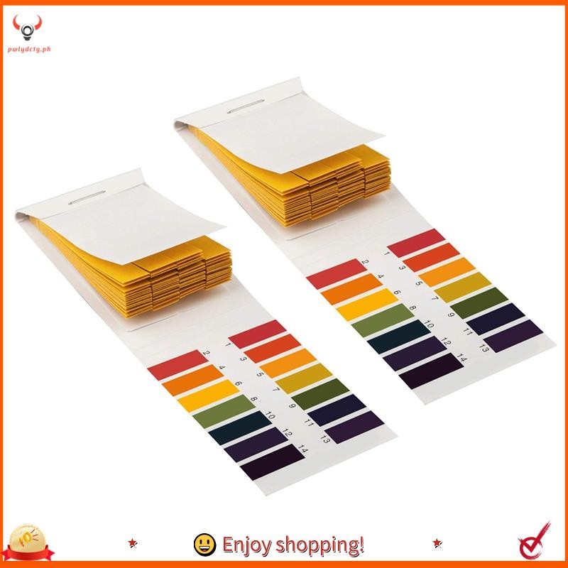 【pwlydc1g】2 Set 160 Strips 1-14 PH Litmus Paper Ph Test Strips Water ...