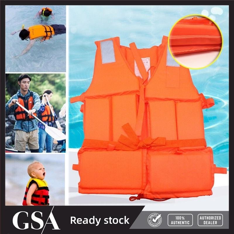 Adult Life Jacket Adjustable Life Jacket Vest Lightweight Nylon Foam ...