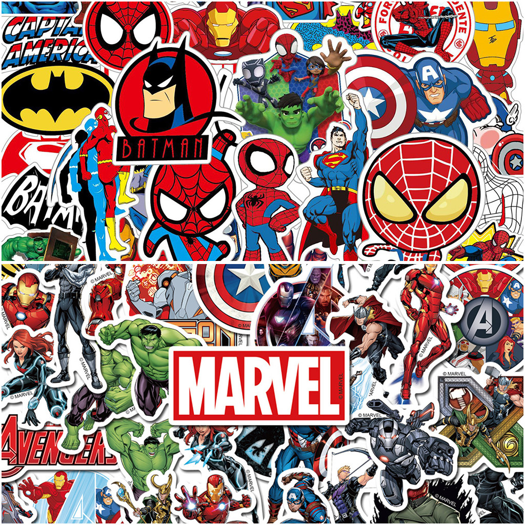 Y&P| Marvel's The Avengers Stickers Set Cartoon Graffiti Waterproof ...